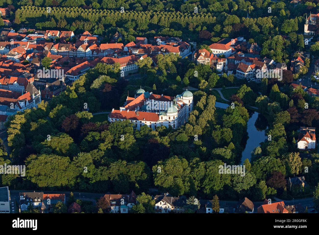 Aerial shot Celle castle, Celle, Lower Saxony, Germany Stock Photo - Alamy