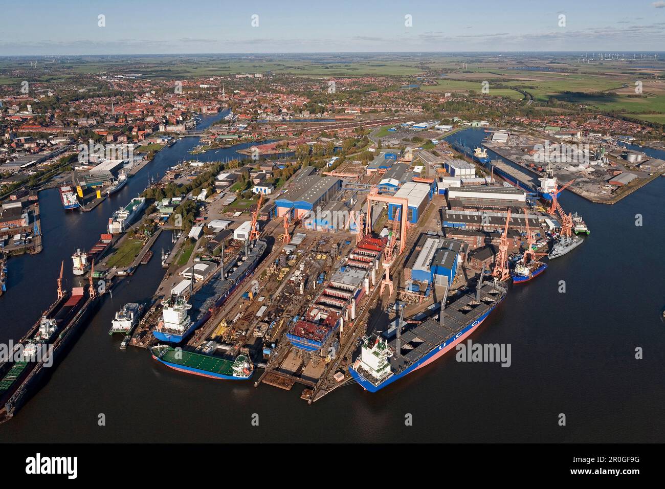 Emden aerial hi-res stock photography and images - Alamy