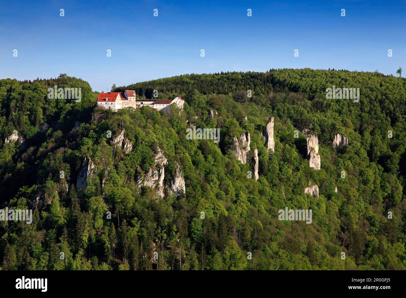 Wildenstein castle, Upper Danube nature park, Danube river, Baden ...