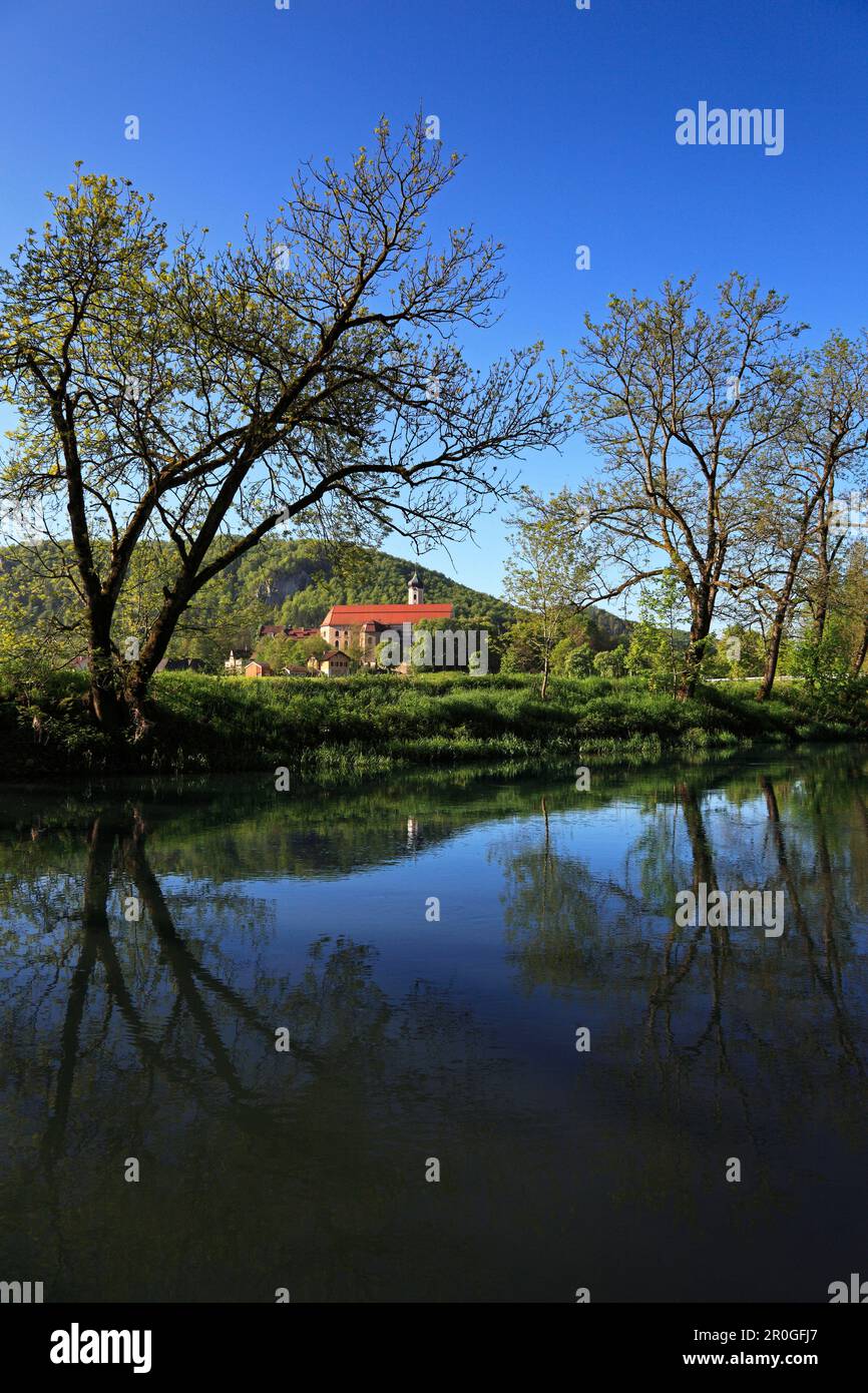 Beuron monastery, Upper Danube nature park, Danube river, Baden ...