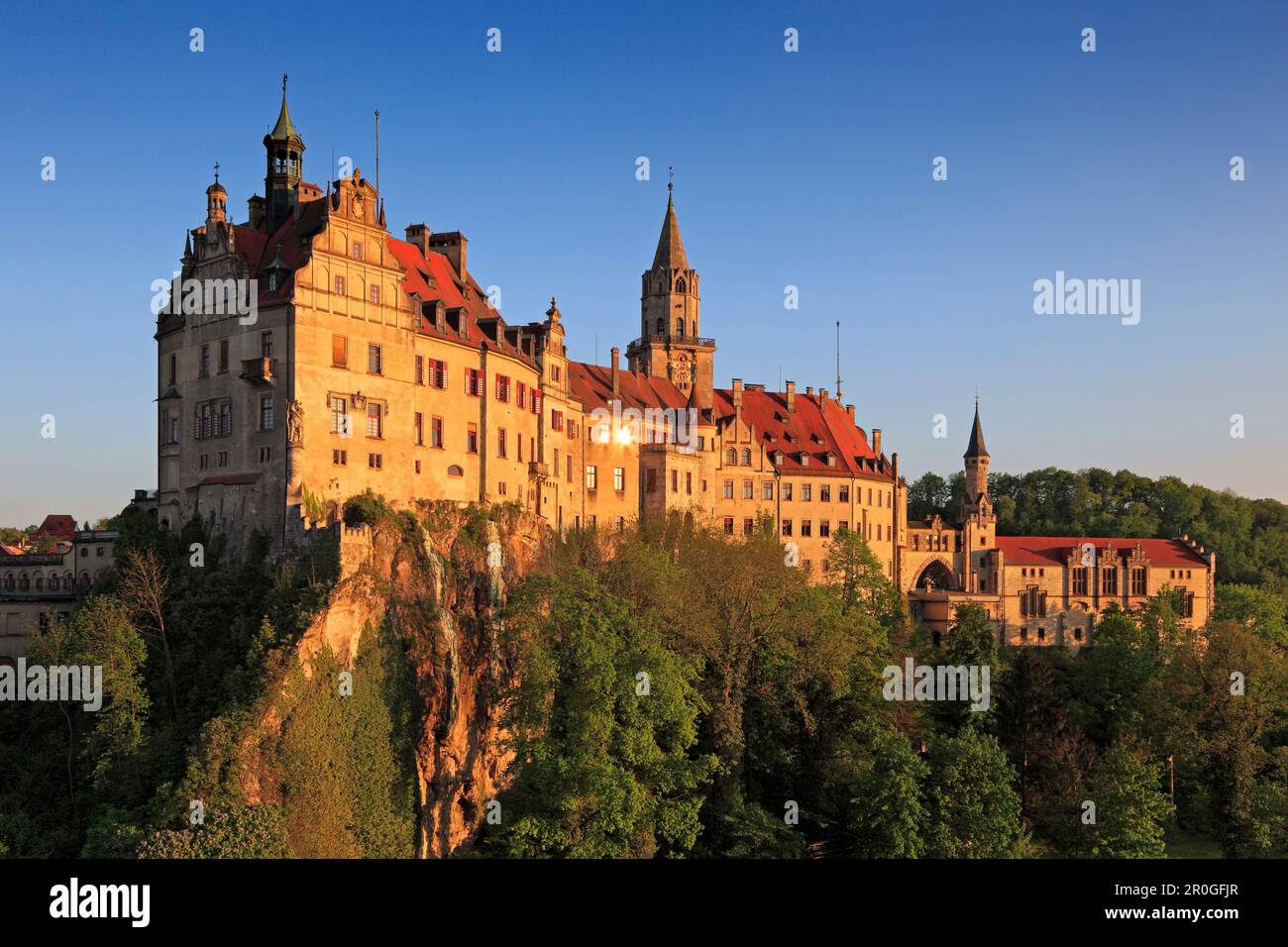 Sigmaringen castle, Upper Danube nature park, Danube river, Baden ...