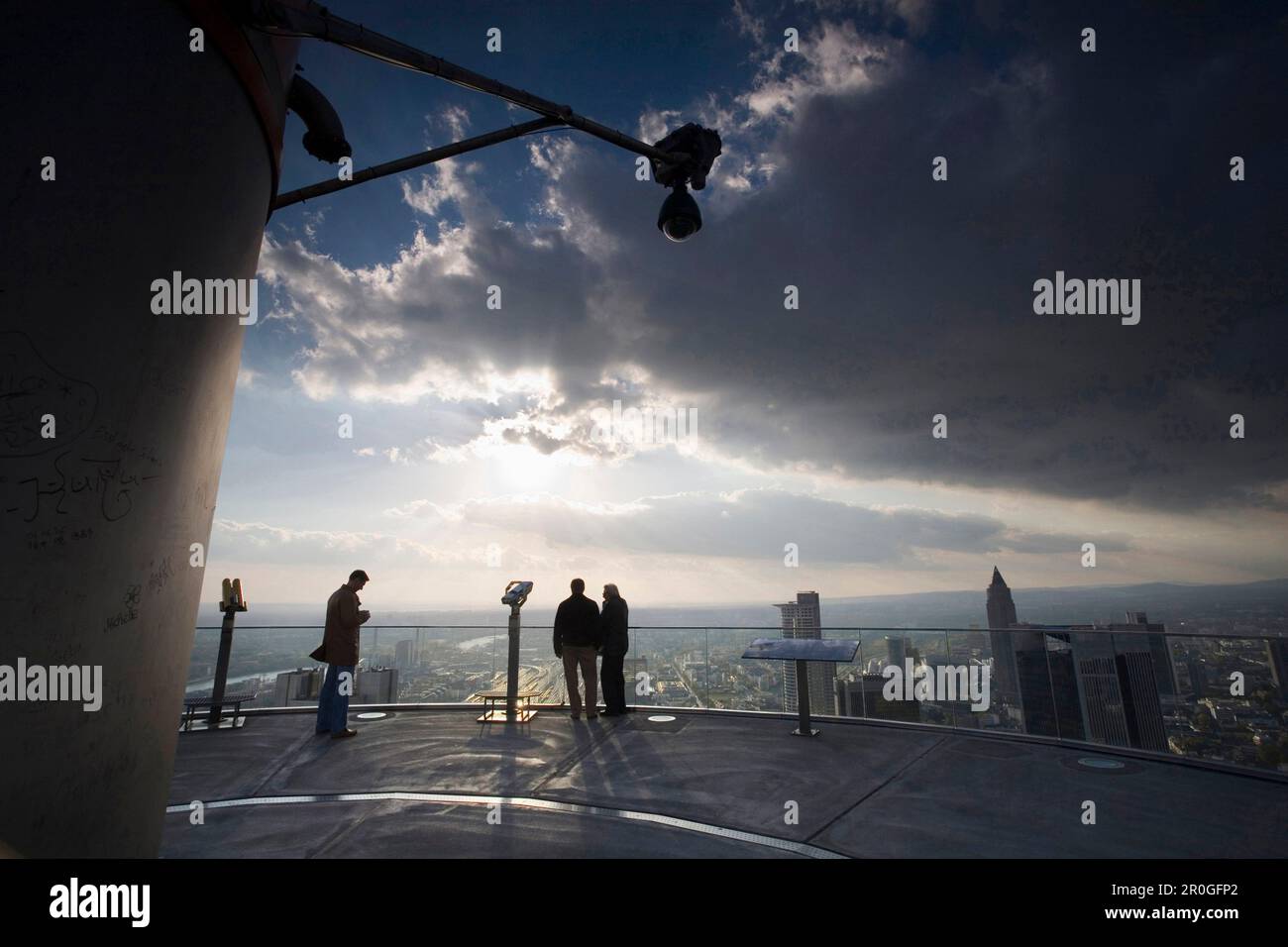 View from Maintower, Frankfurt am Main, Hesse, Germany Stock Photo - Alamy