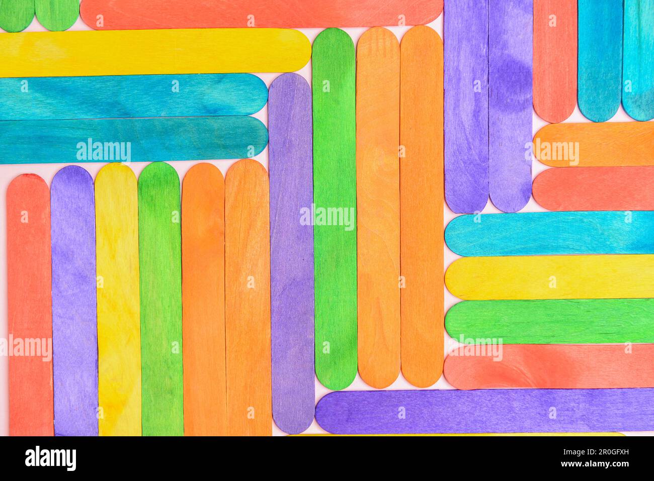 Texture of colorful ice cream sticks Stock Photo - Alamy
