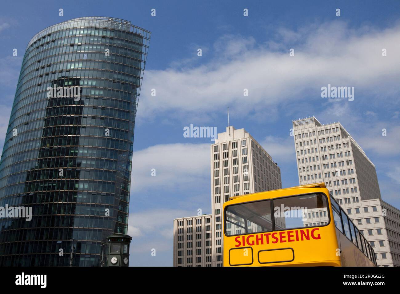 Bahn Tower and Beisheim Center at Potsdamer Platz, Berlin, Germany ...