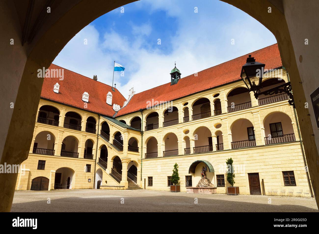 Courtyard, Trausnitz Castle, Landshut, Bavaria, Germany Stock Photo - Alamy