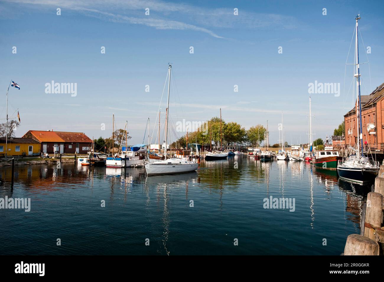 Port of Orth, Fehmarn, Schleswig-Holstein, Germany Stock Photo - Alamy