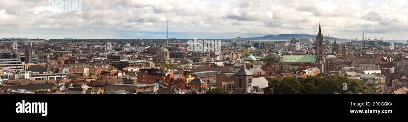 Panorama of Dublin, Dublin, County Dublin, Ireland Stock Photo - Alamy