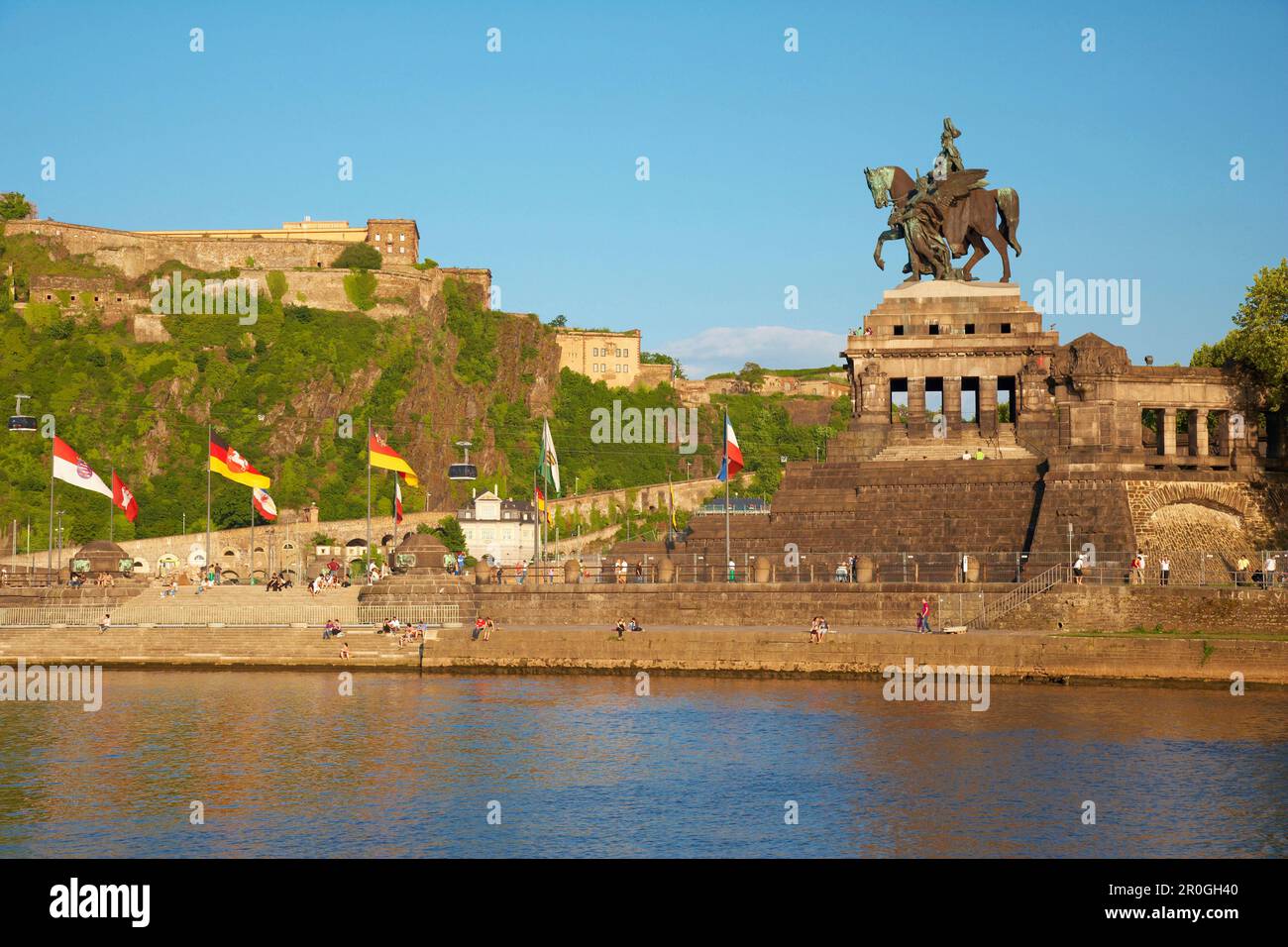 Ehrenbreitstein Fortress, emperor William I equestrian statue ...
