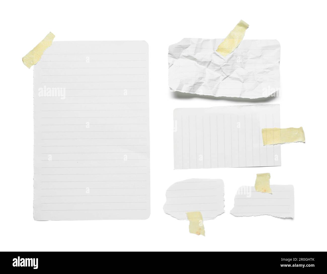 Attached paper sheets on Cut Out Stock Images & Pictures - Alamy