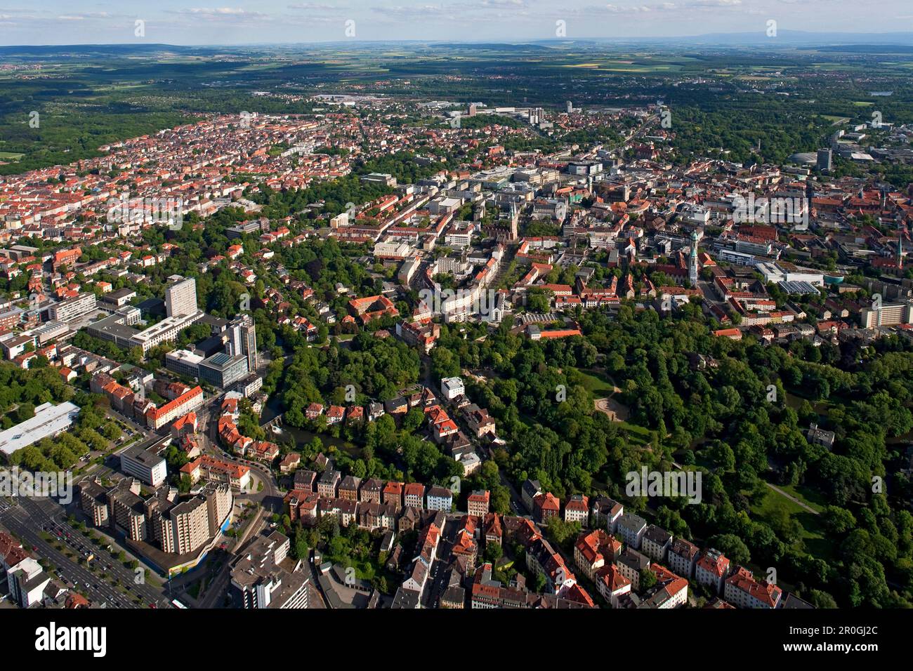 Aerial photograph of the city of brunswick hi-res stock photography and ...