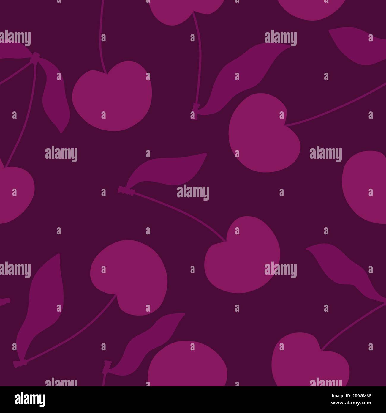 Cartoon summer fruit seamless cherry pattern for wrapping paper and ...