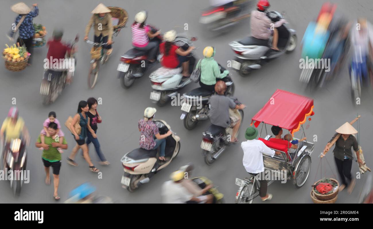 Traffic of Hanoi, Hanoi, Vietnam, Asia Stock Photo - Alamy