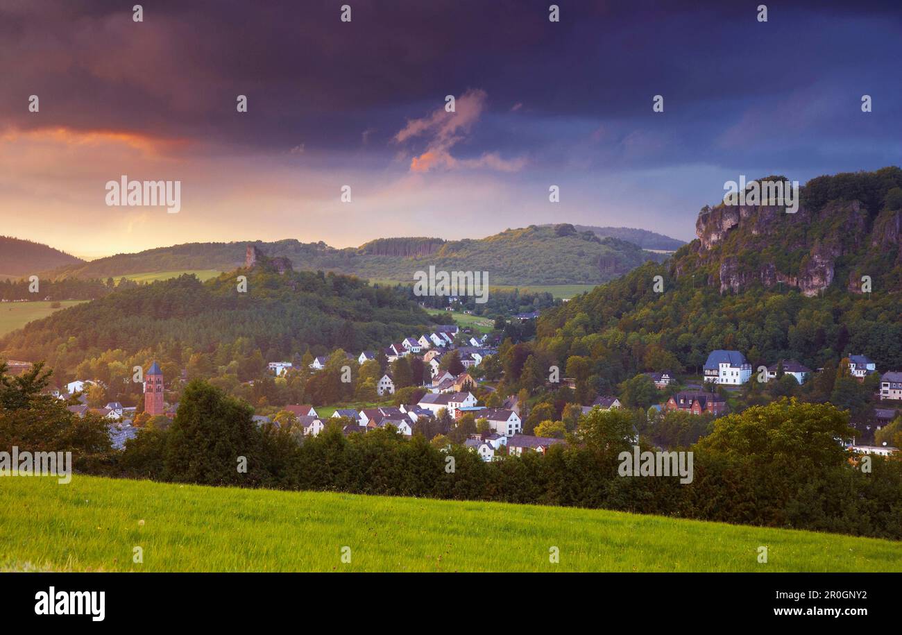 Gerolstein, Gerolsteiner Dolomitfelsen, Munterley, Eifel, Rhineland ...
