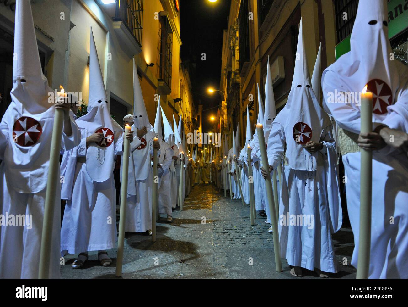 Nazarenos, La Borriquita, Palm Sunday procession, Semana Santa, Seville ...