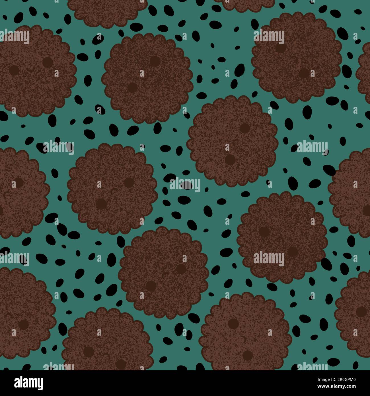 Cartoon kawaii seamless cookie pattern for wallpaper and fabrics and ...