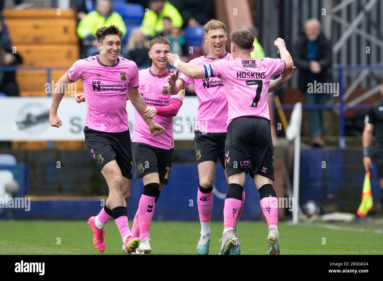 Birkenhead, UK. 08th May, 2023. Sam Hoskins of Northampton Town ...