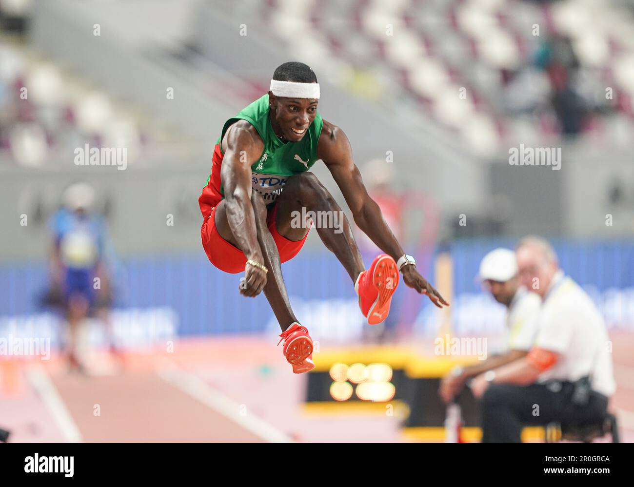 Pedro Pablo Pichardo in the triple jump at the Doha 2019 World Athletics Championships Stock ...