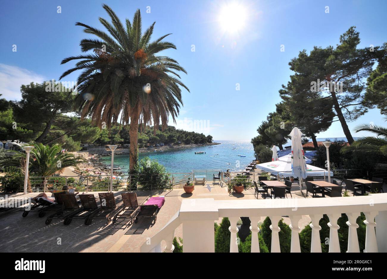 At Cikat beach near Mali Losinj, Losinj island, Kvarnen Gulf, Croatia ...