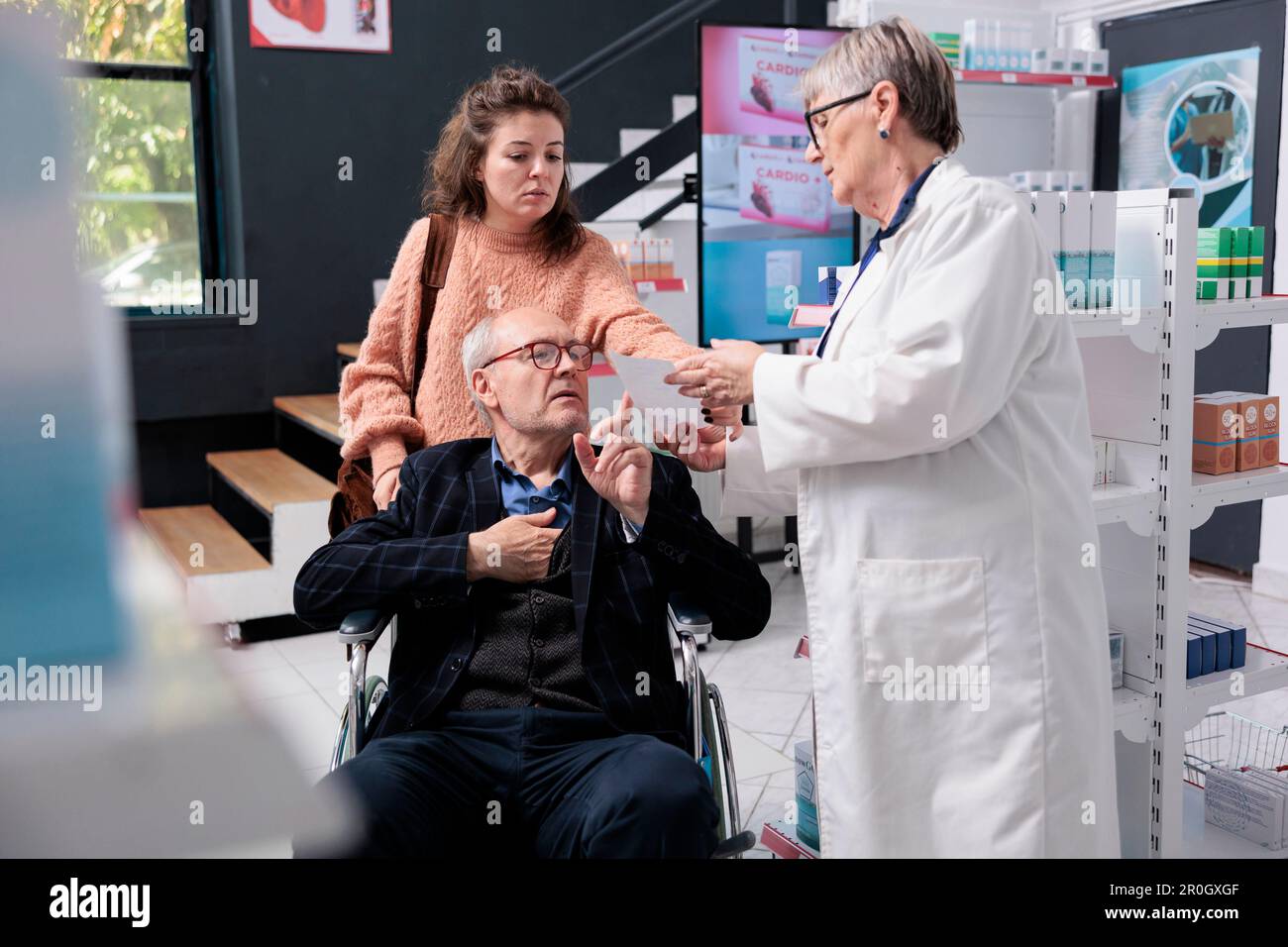 Service counter wheelchair hi-res stock photography and images - Alamy