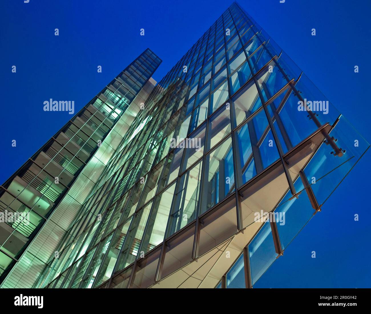 Modern buildings architecture details city night hi-res stock ...