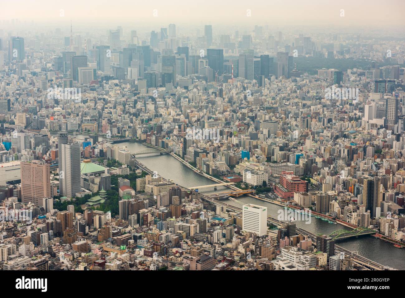 Aerial view of Tokyo from Skytree attraction Stock Photo - Alamy