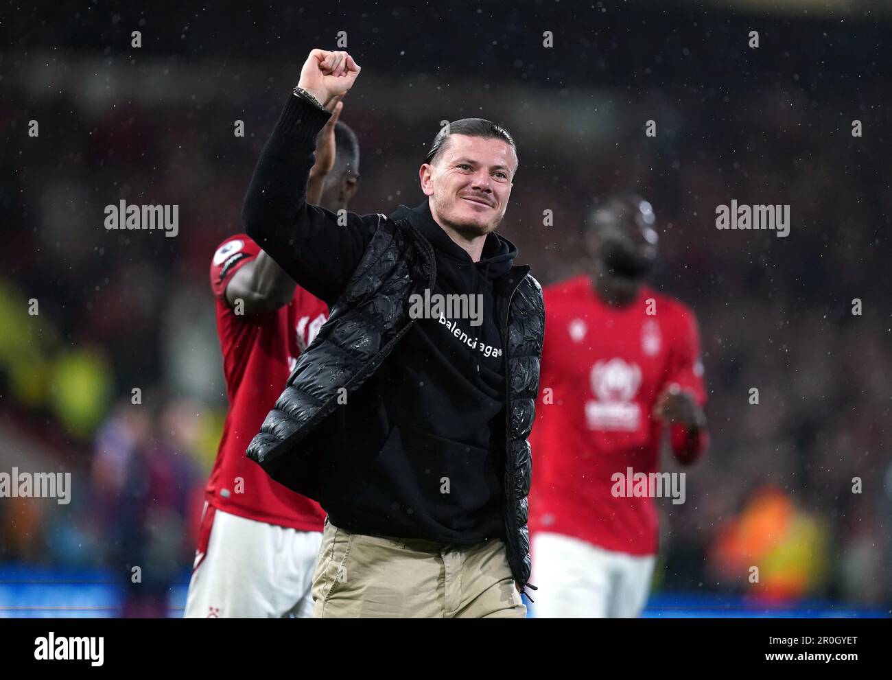 Nottingham Forest's Giulian Biancone celebrates following the Premier ...