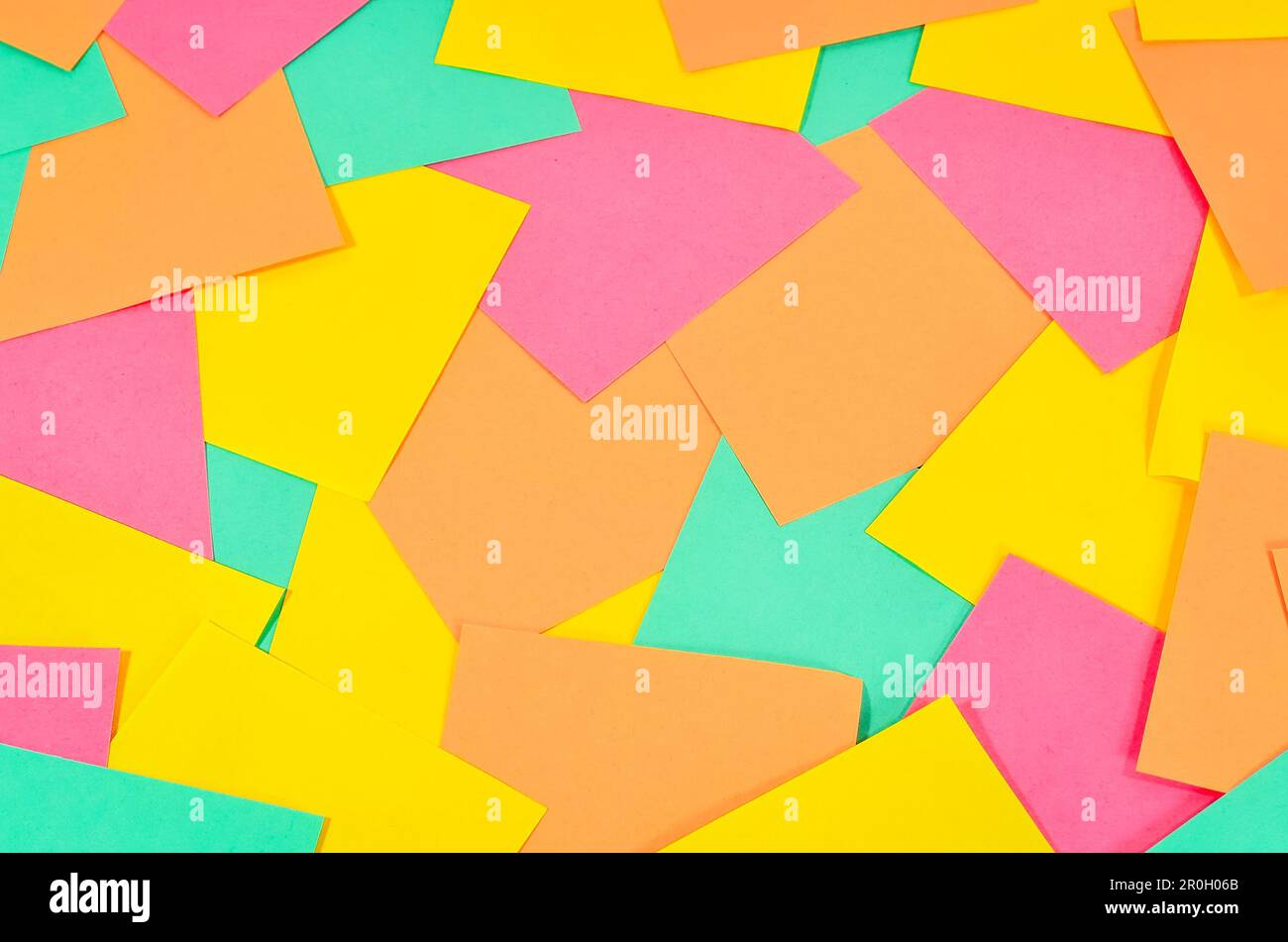 Colored cards background. Set of different bright colorful paper Stock ...