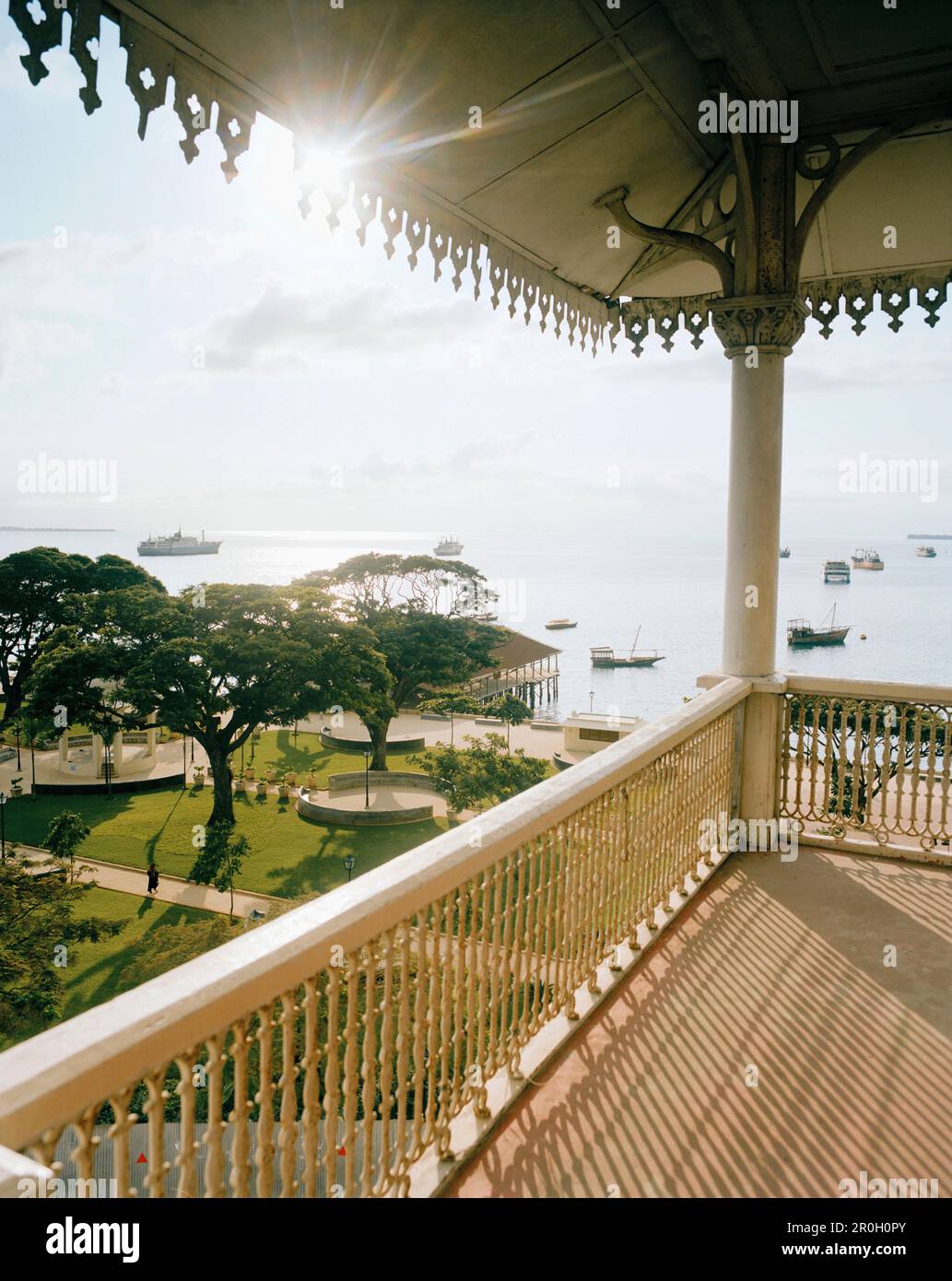National museum, view over Forodhani Gardens, Stone Town, Zanzibar ...