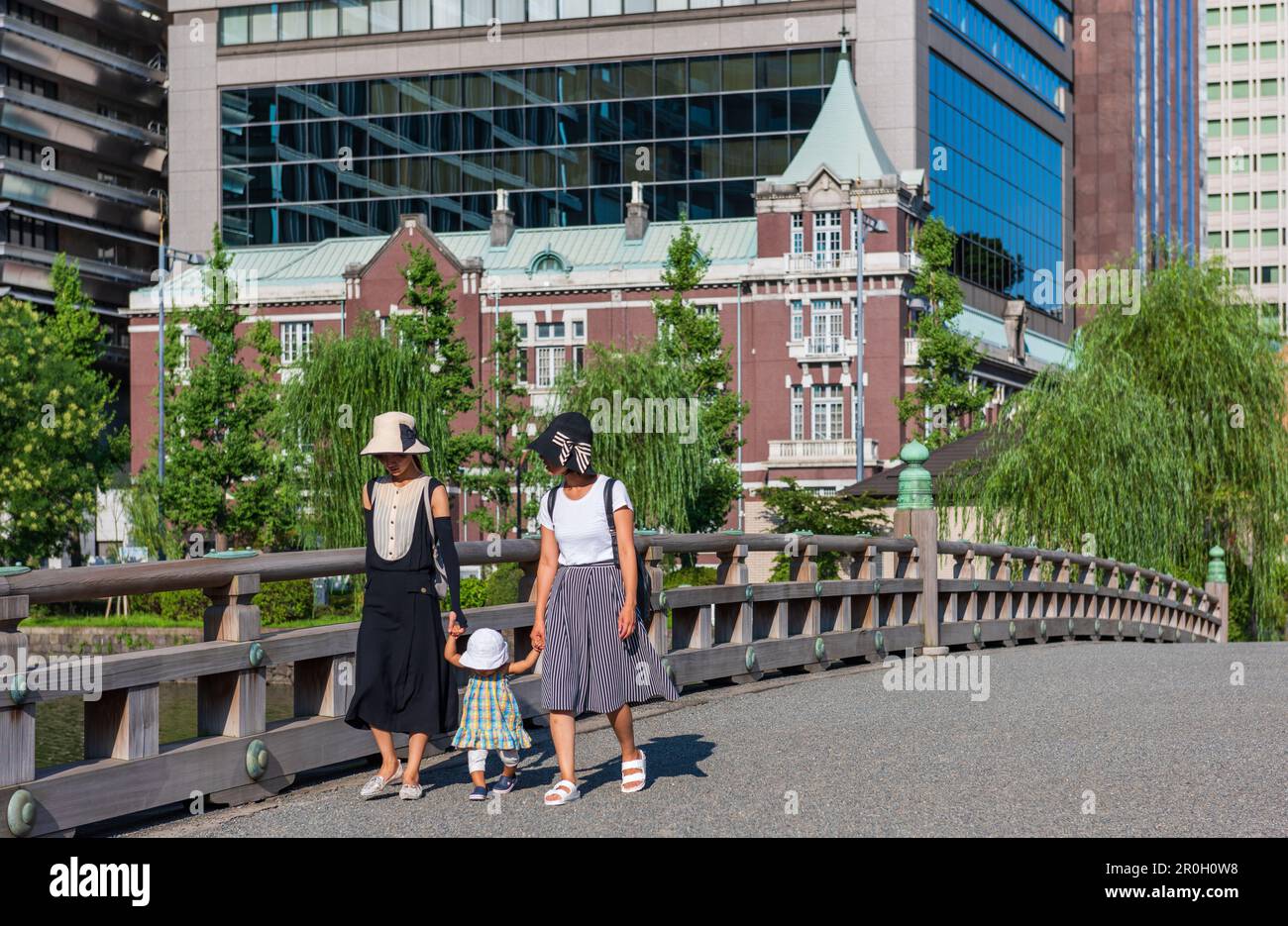 Bridge into Kokyo Gaien National Garden Stock Photo - Alamy