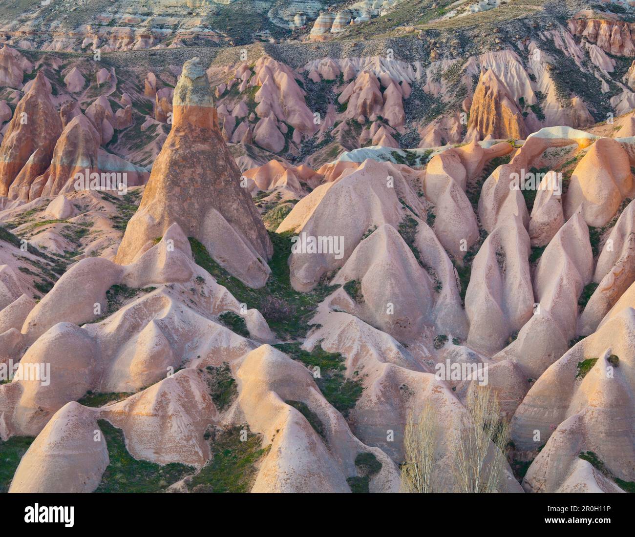 Tufa erosion in the Rose Valley, near Goereme, Goereme National Park ...