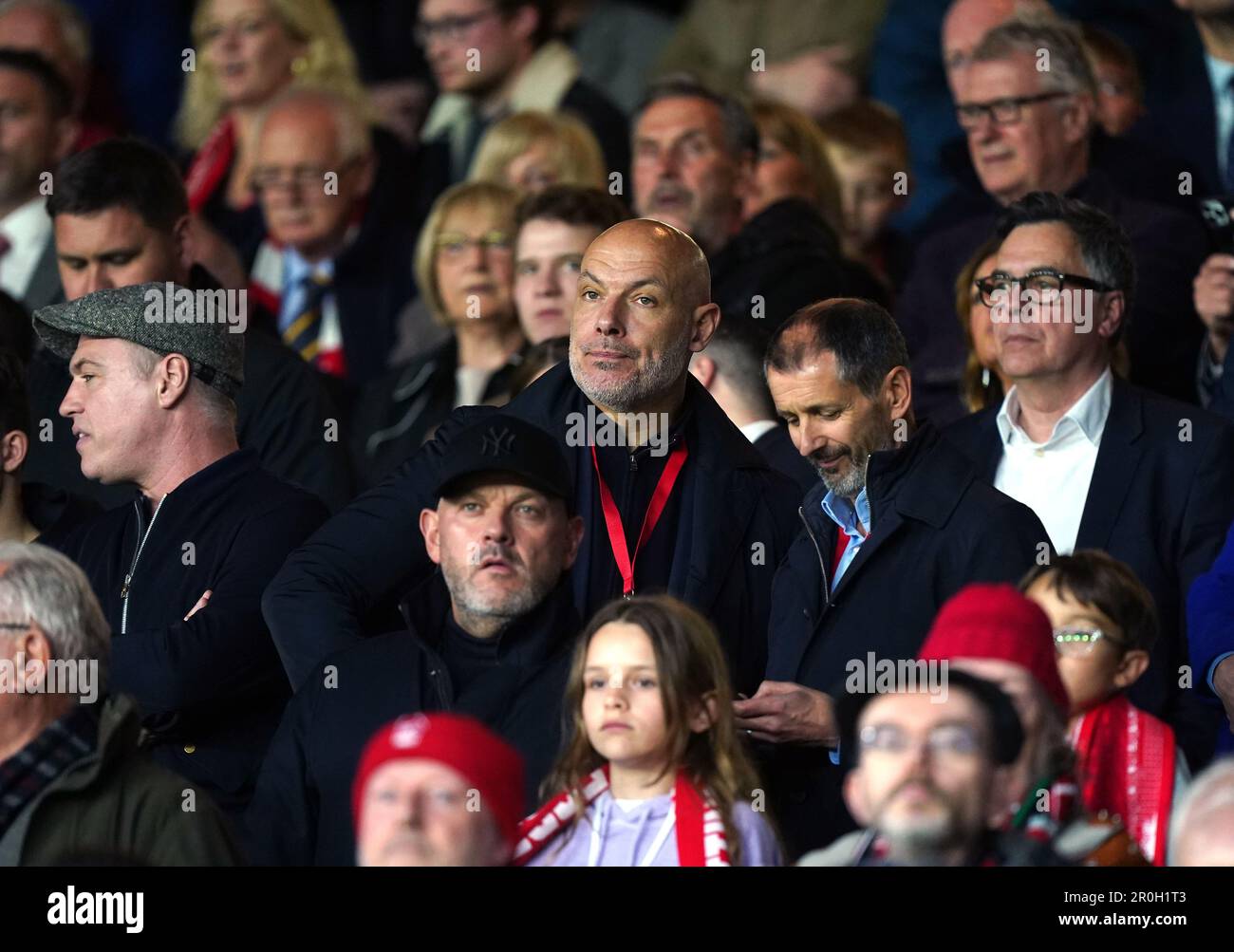 Howard Webb in the stands during the Premier League match at City ...