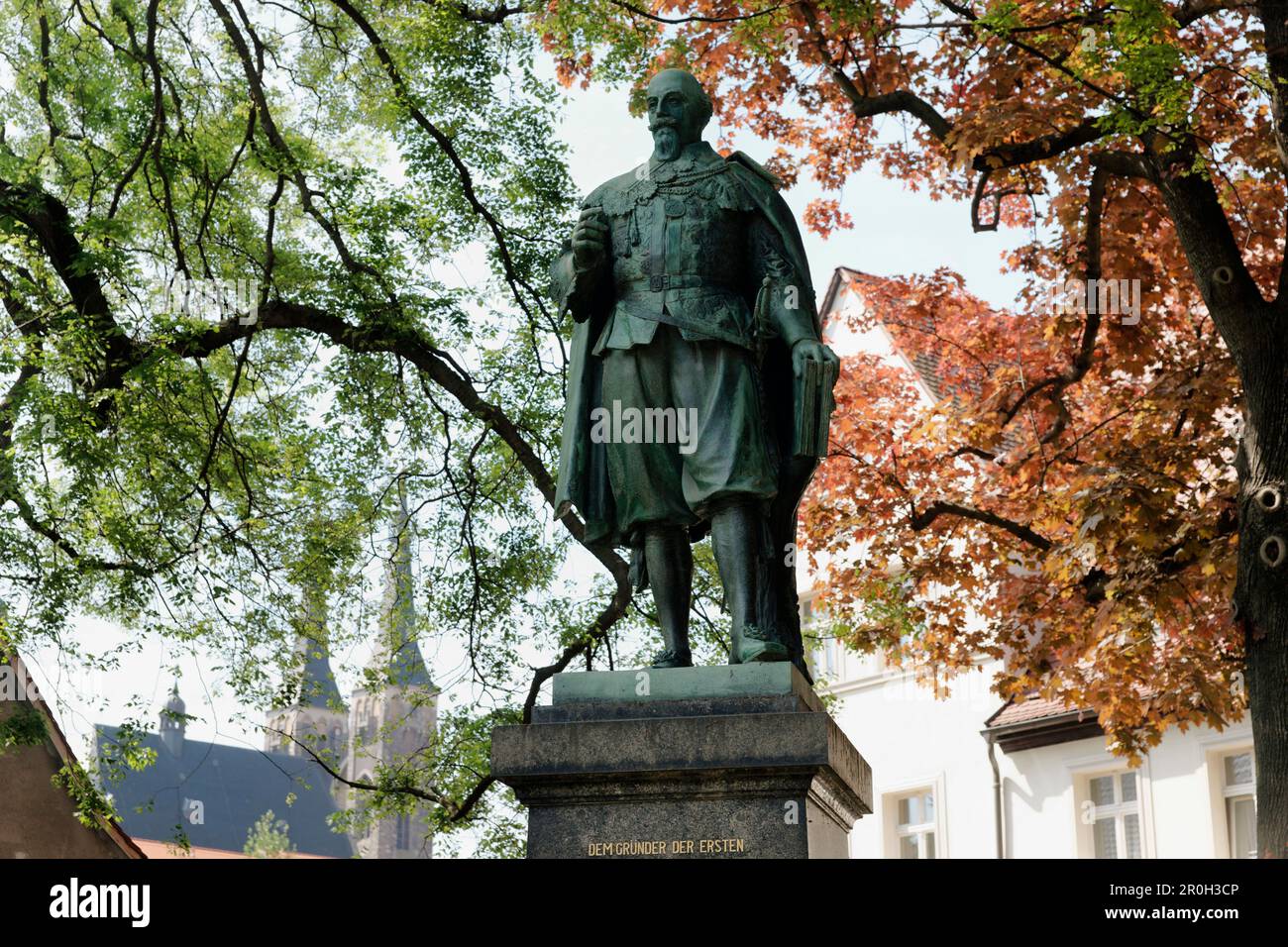 Prince Ludwig monument at Castle Square in front of Jakob's church ...