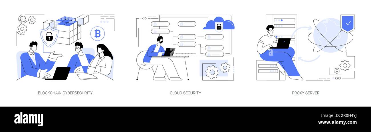 Data safety abstract concept vector illustrations Stock Vector Image ...