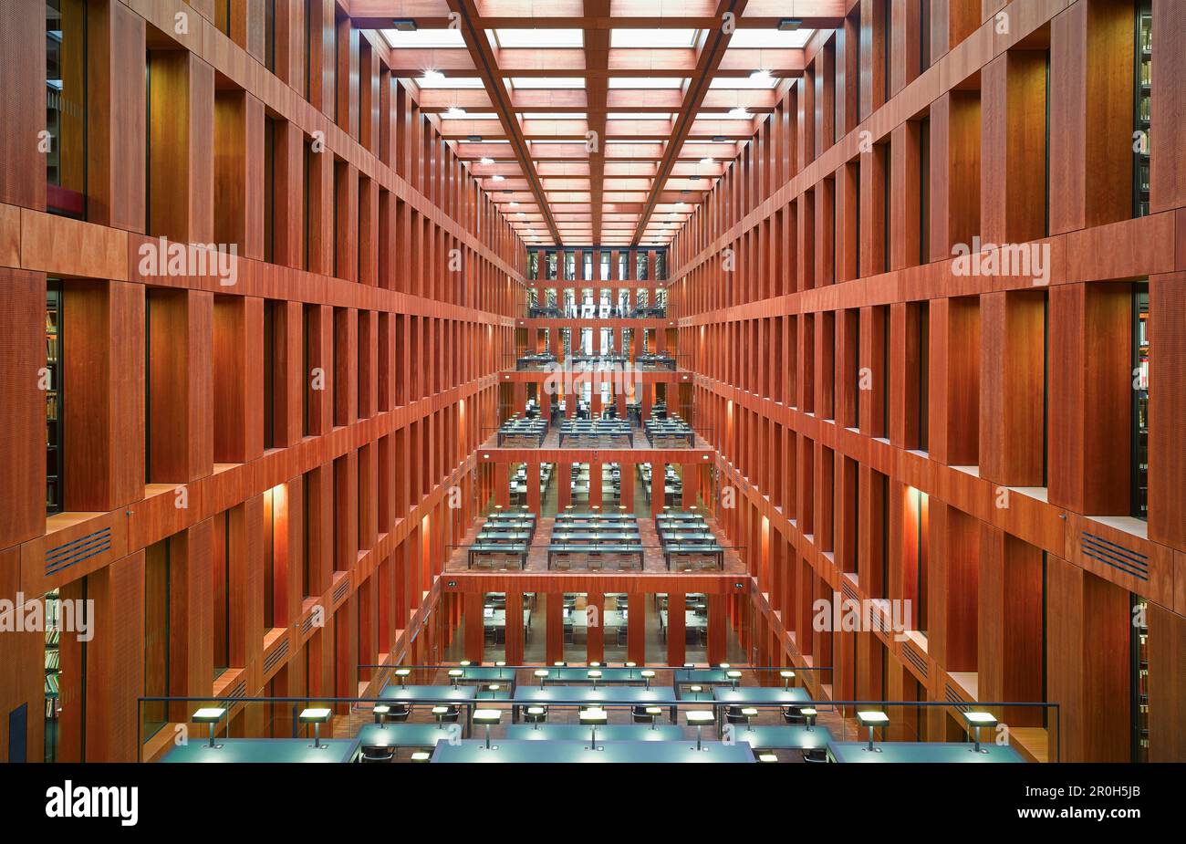 Reading room in Jacob-und-Wilhelm-Grimm-Zentrum, Leseterrassen, library ...