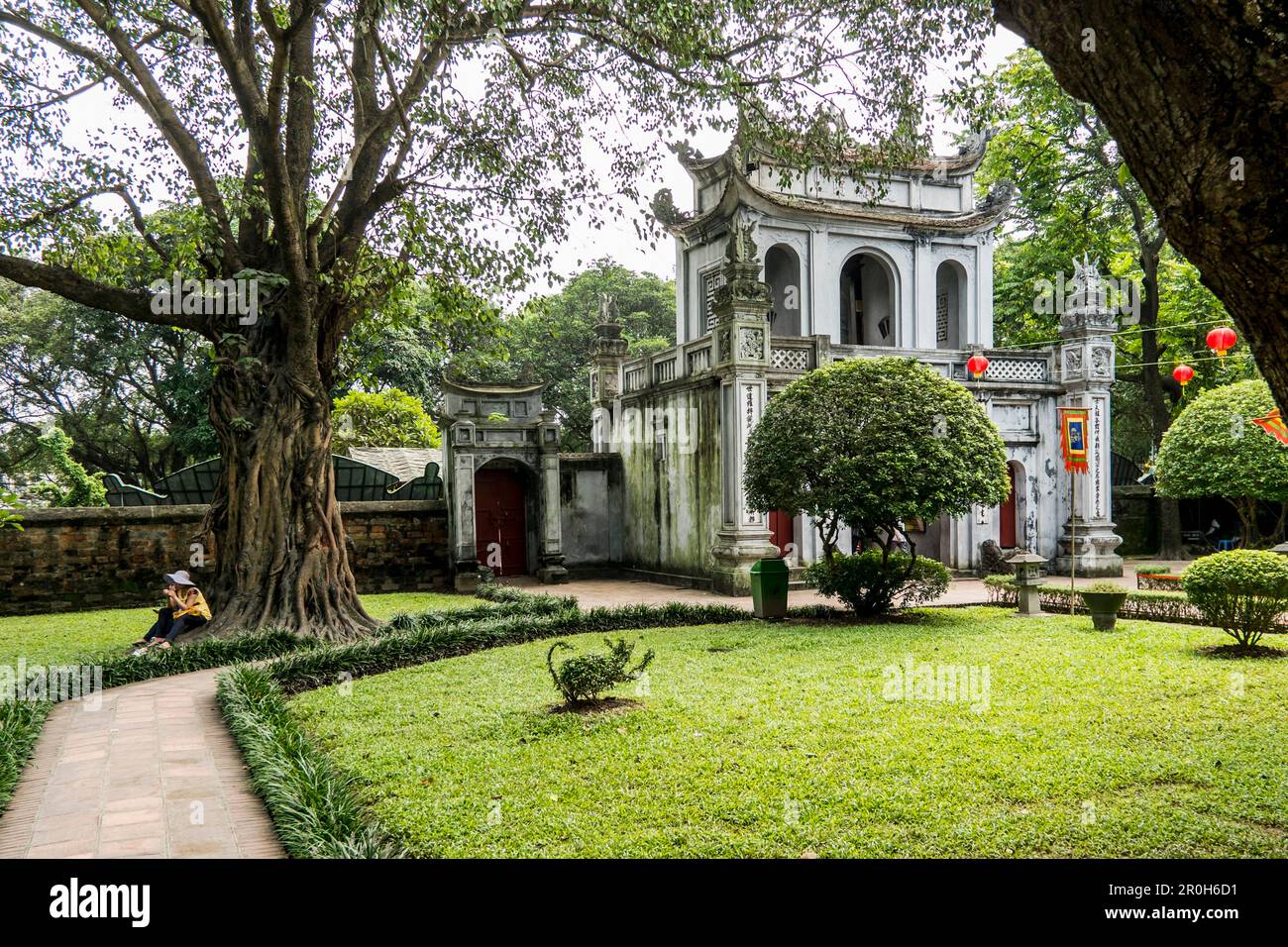 Van Mieu or Temple of Literature in Hanoi, Vietnam, Asia Stock Photo ...