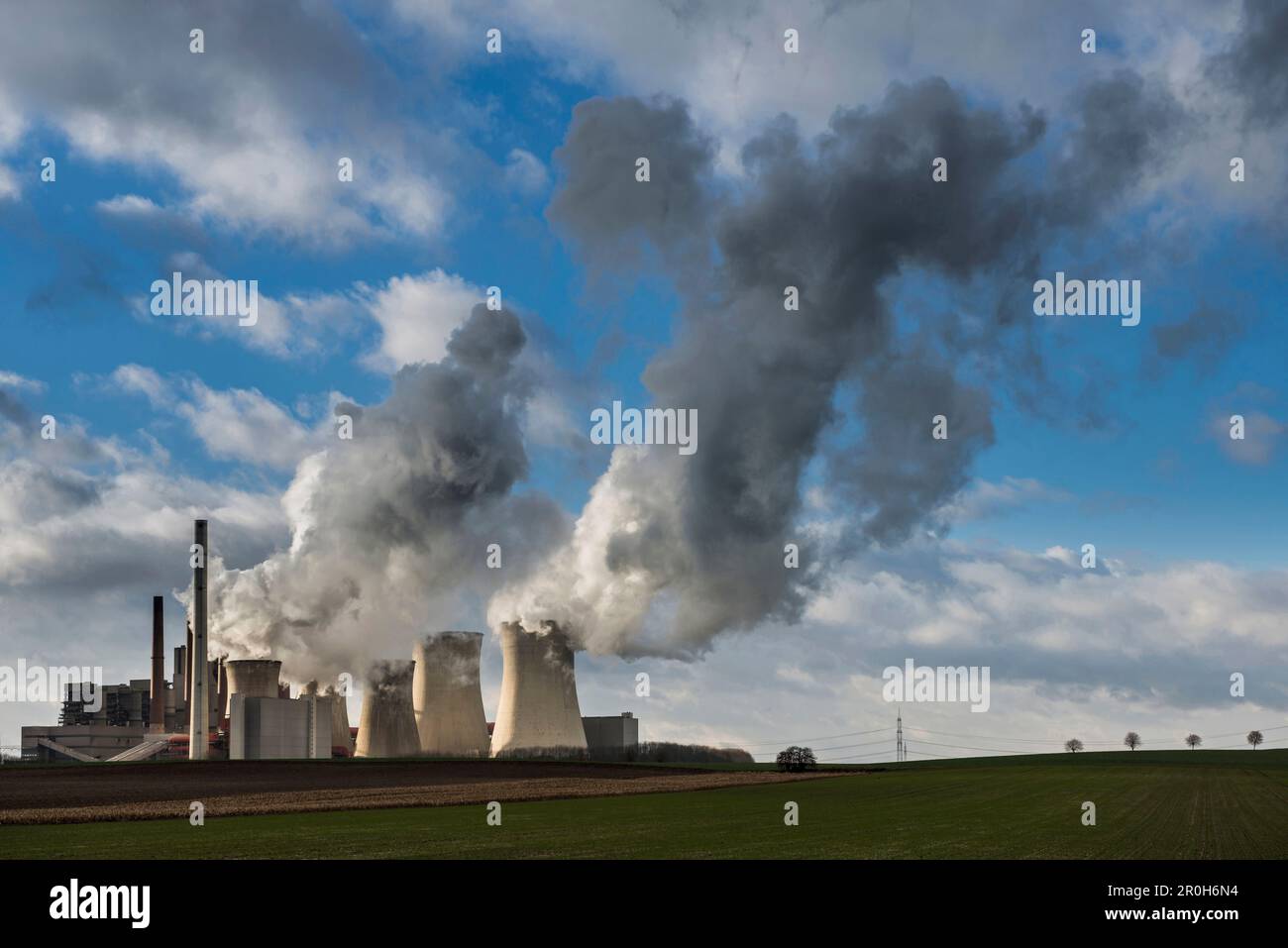 Coal power plants with trees hi-res stock photography and images - Alamy