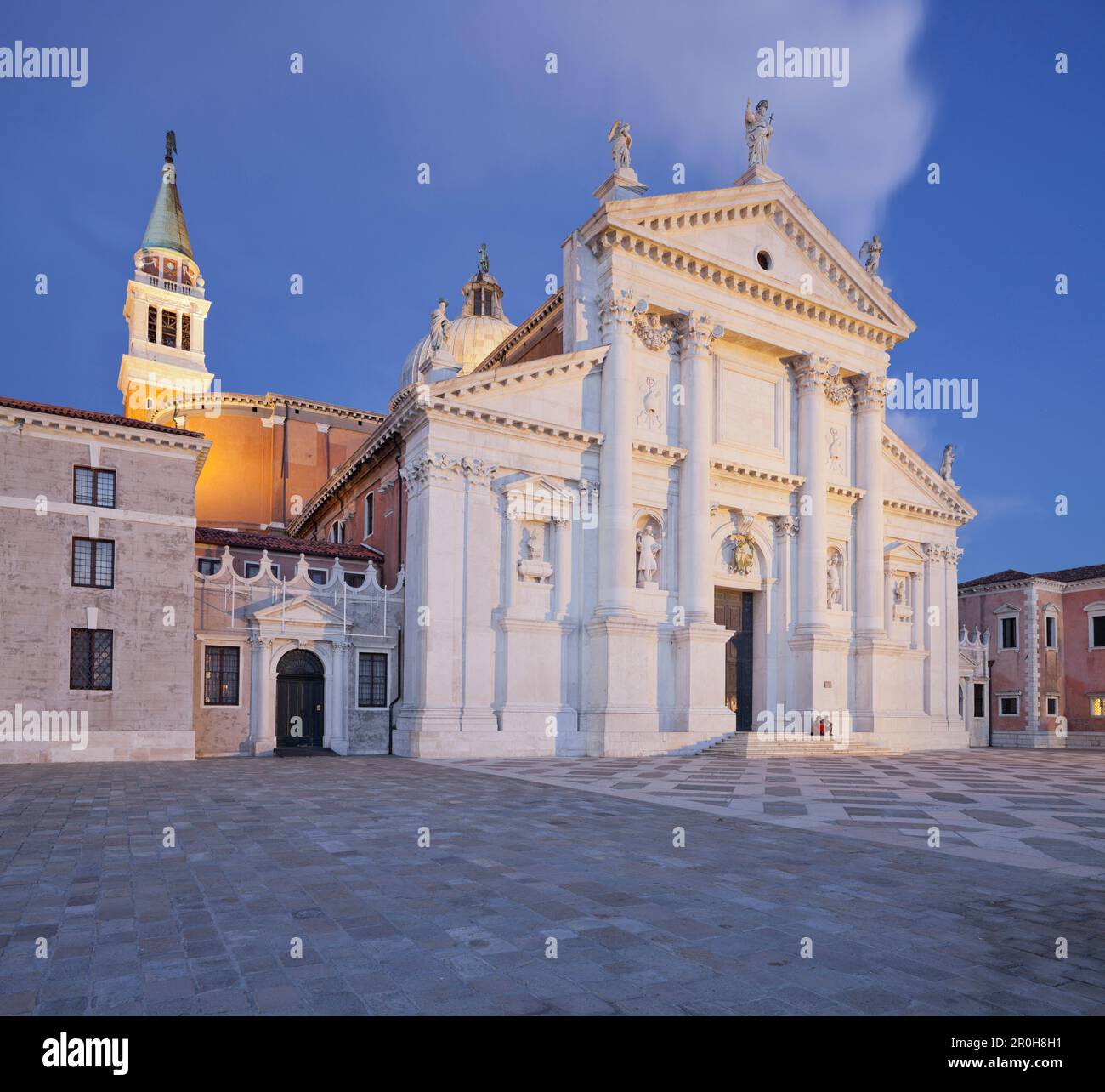 Fassad of the church San Giorgio Maggiore, Venedig, Italie Stock Photo ...