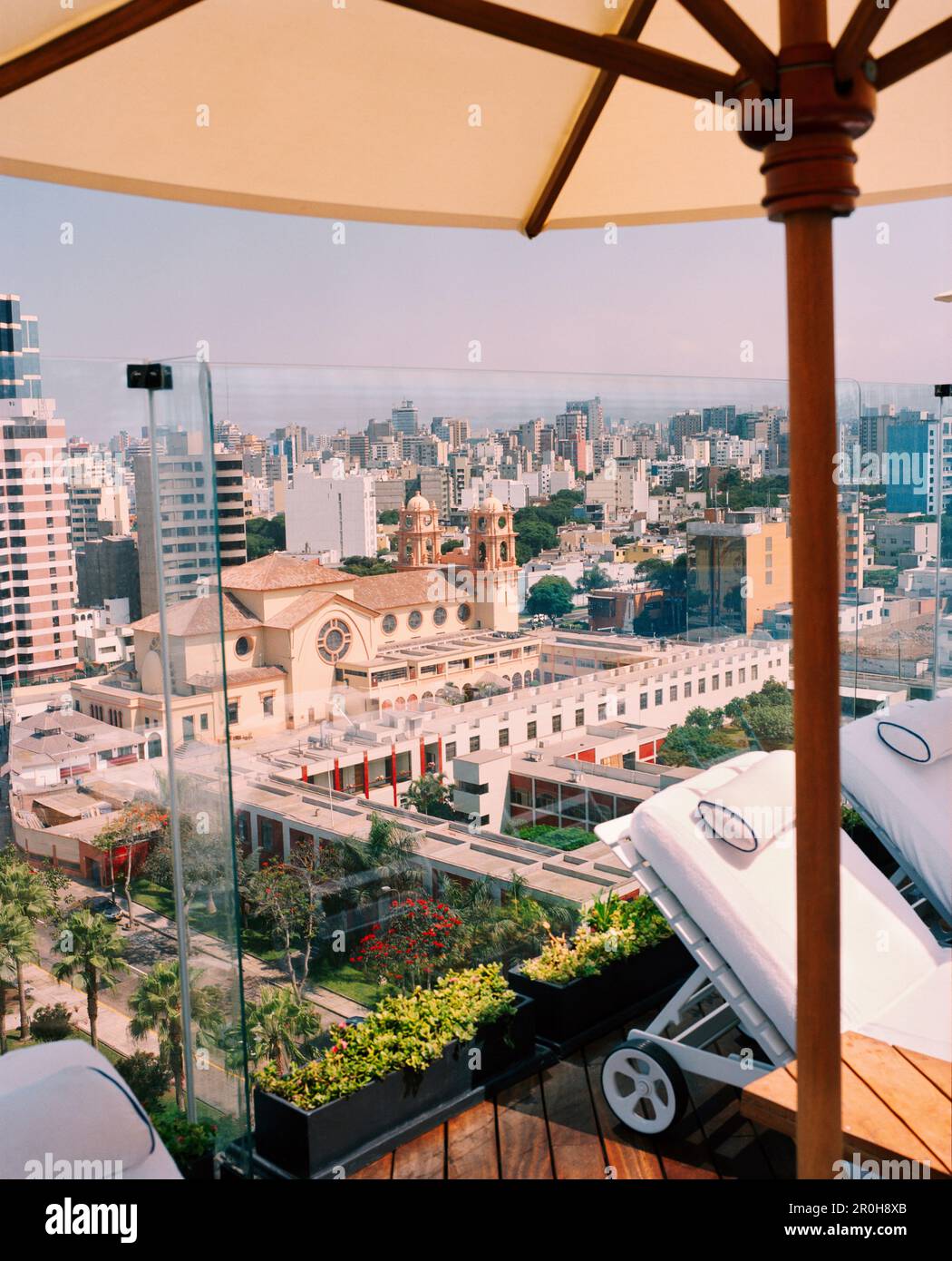 PERU, Lima, South America, Latin America, A view of Lima from the ...
