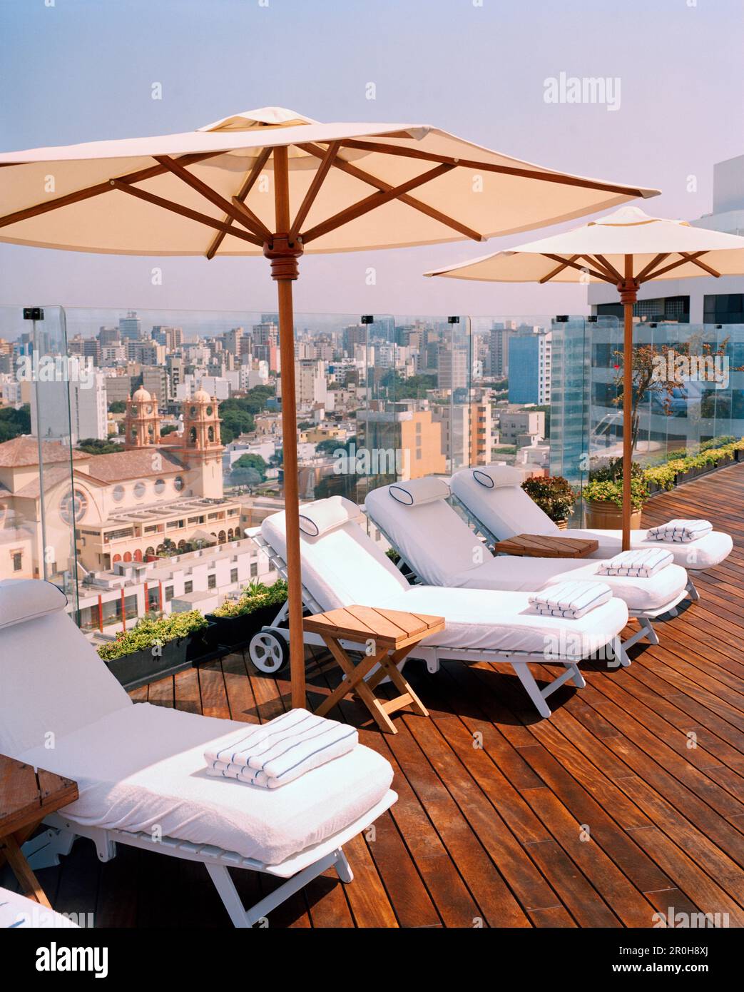 PERU, Lima, South America, Latin America, the rooftop deck of the ...