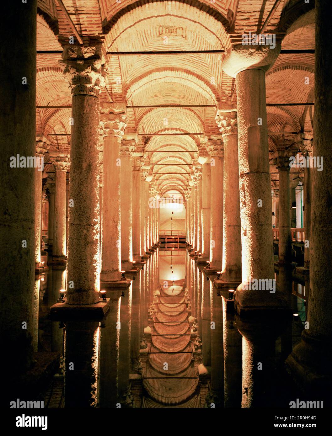 TURKEY, Istanbul, interior of a Basilica Cirsten at Yerabatan Sarayi ...