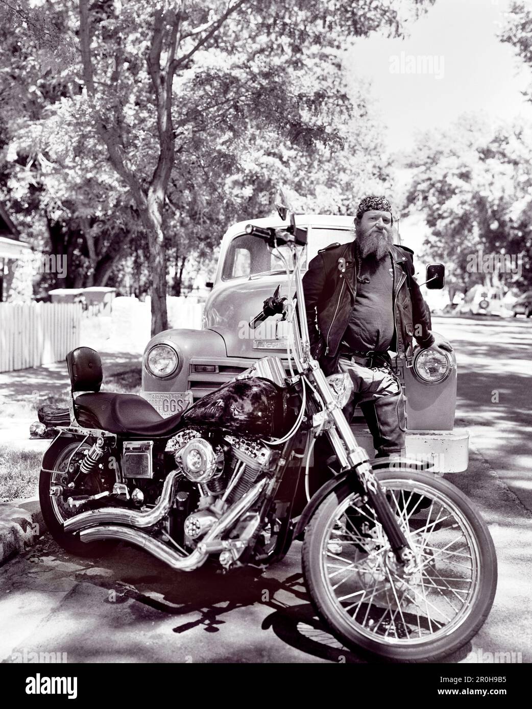 Mature older biker hi-res stock photography and images - Alamy