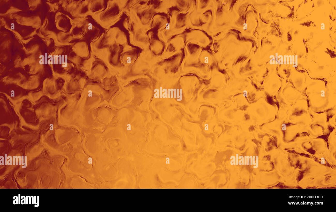 lighting golden orange bio shapes material bg - abstract 3D ...