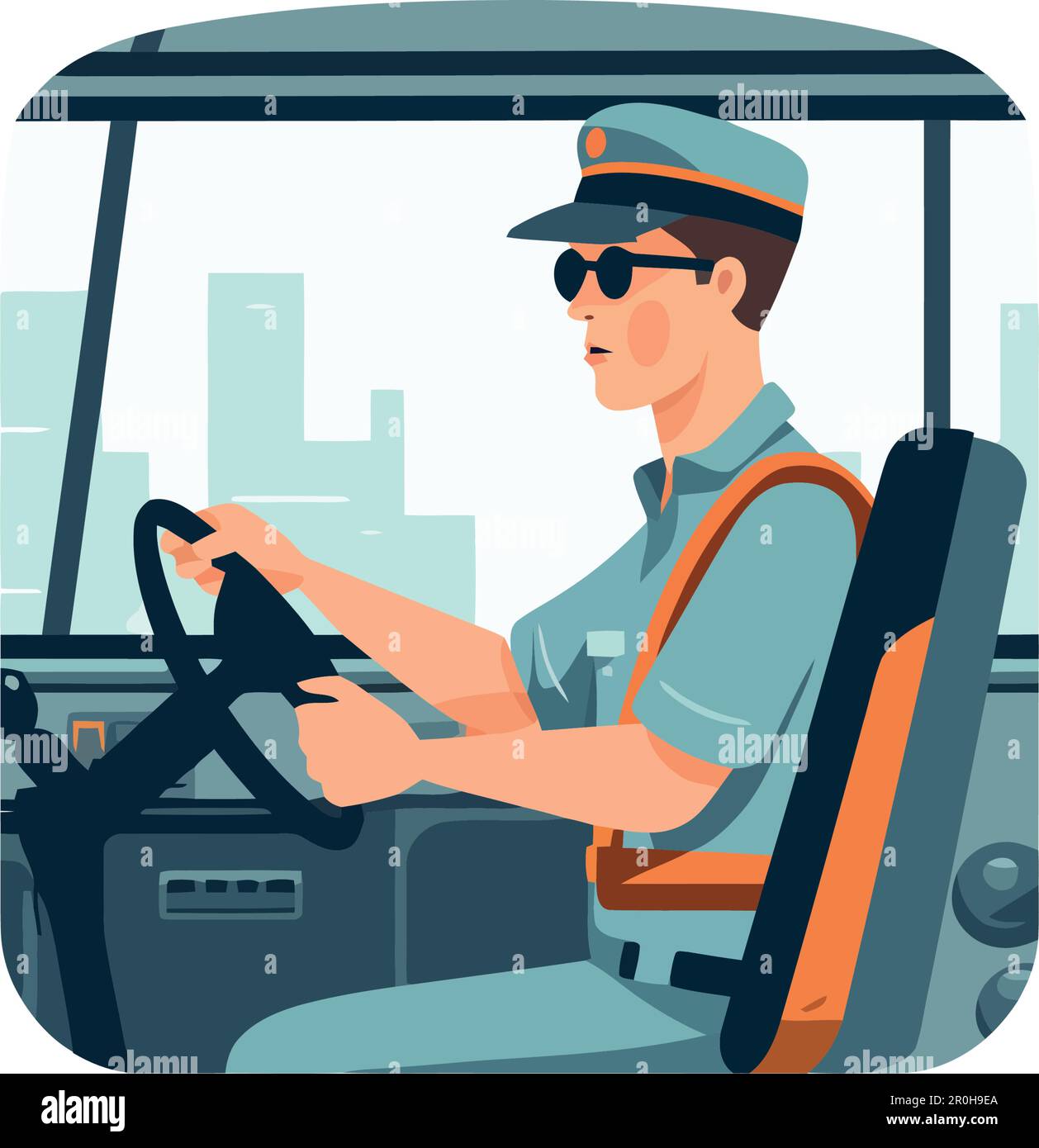 Golf cart driver Cut Out Stock Images & Pictures - Alamy