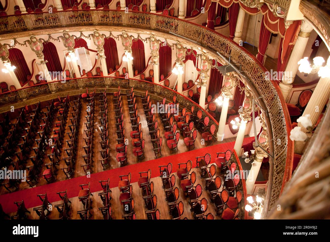 BRAZIL, Manaus, inside the Teatro Amazonas opera house located in the ...