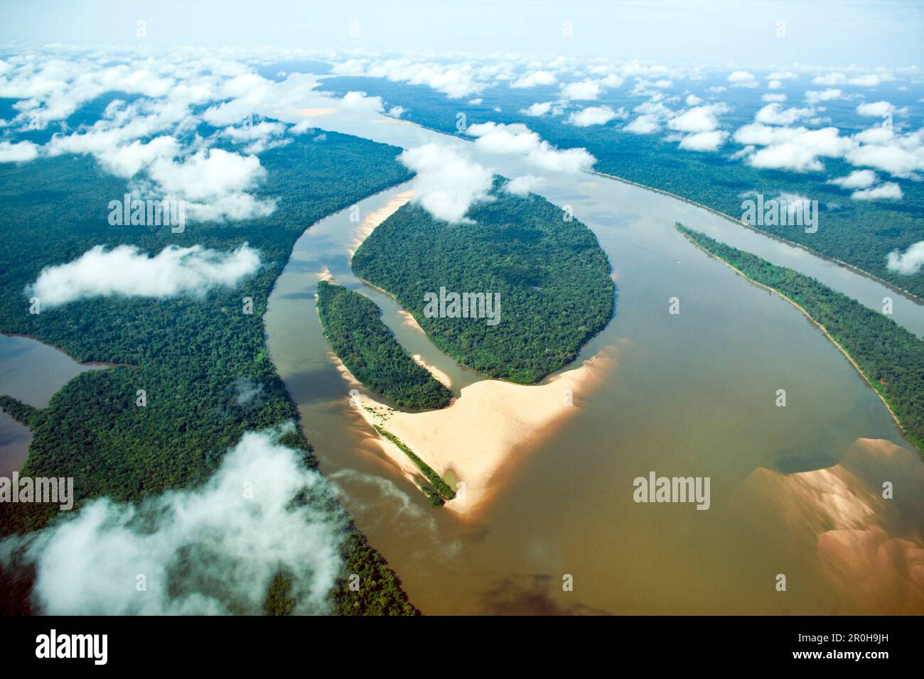 BRAZIL, Amazon Jungle landscape shot from an airplane Stock Photo - Alamy