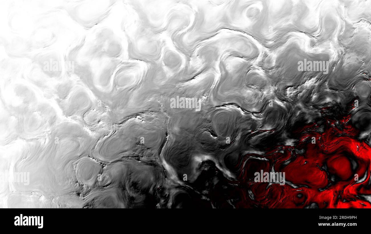 white black and red organized lines forms - abstract 3D rendering Stock Photo - Alamy