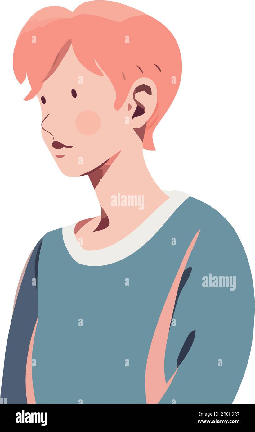 Smiling cartoon characters symbolize love and happiness isolated Stock ...