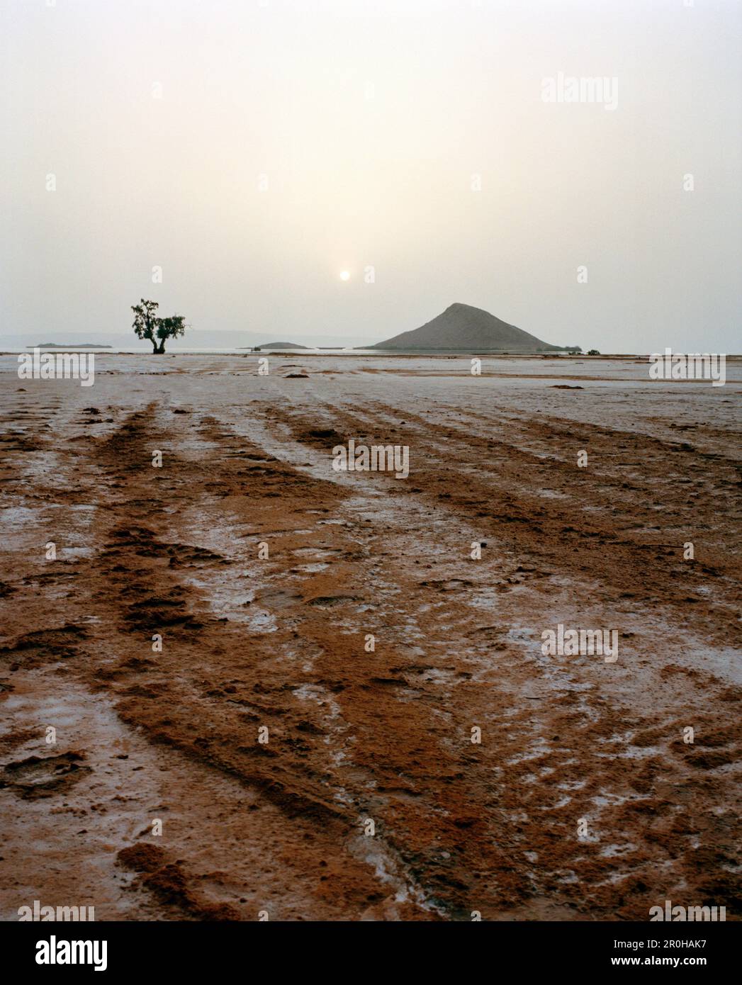 ERITREA, Akello, landscape near the small town of Akello at sunrise ...