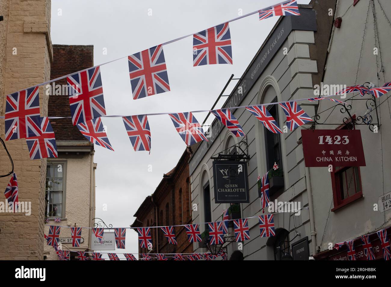 Windsor, Berkshire, UK. 8th May, 2023. Following the Coronation Concert last night, It was still ...