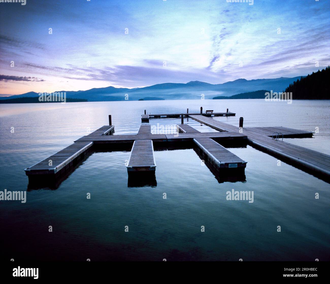 USA, Idaho, boat docks at Priest Lake Stock Photo - Alamy